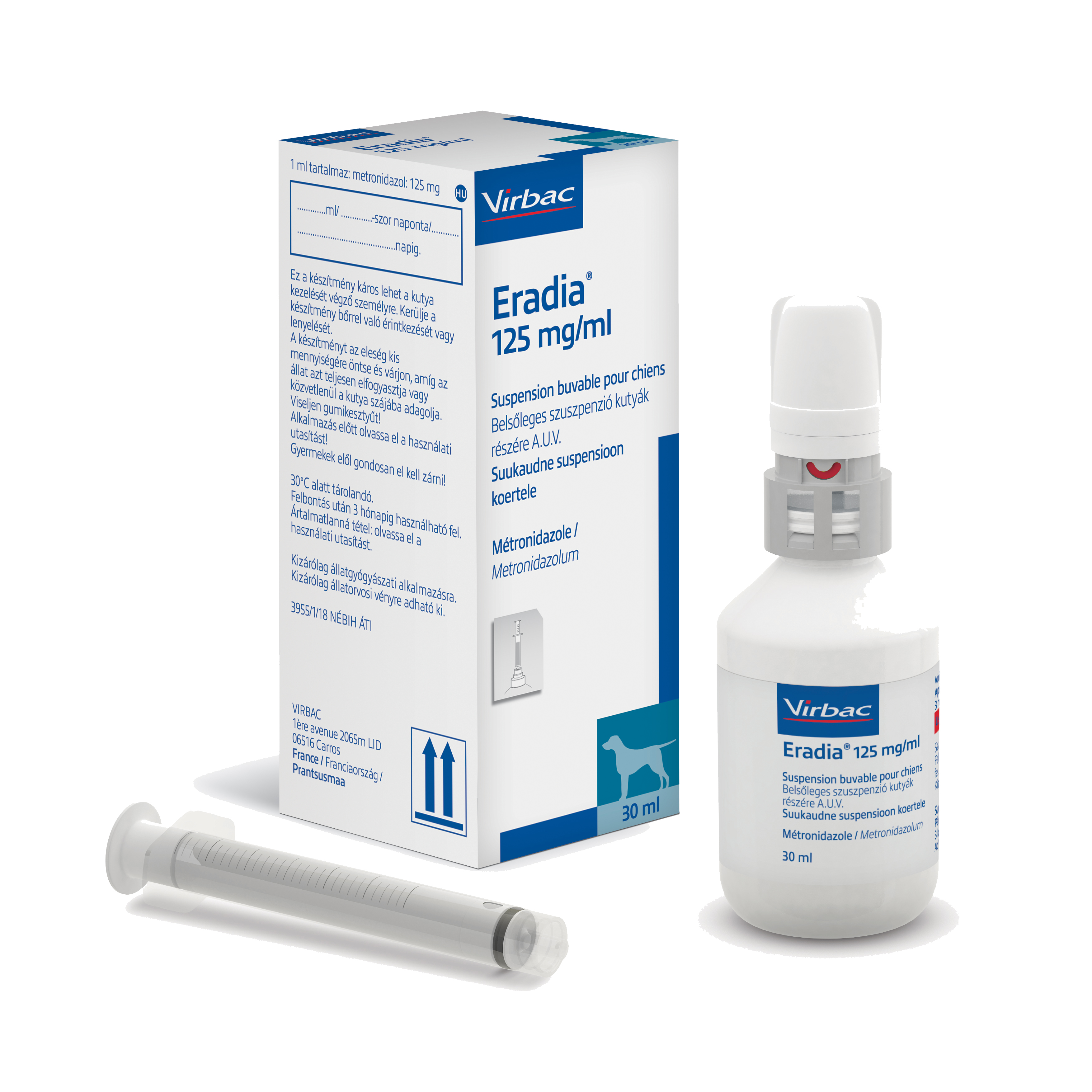 Eradia : Virbac lance un métronidazole liquide aromatisé